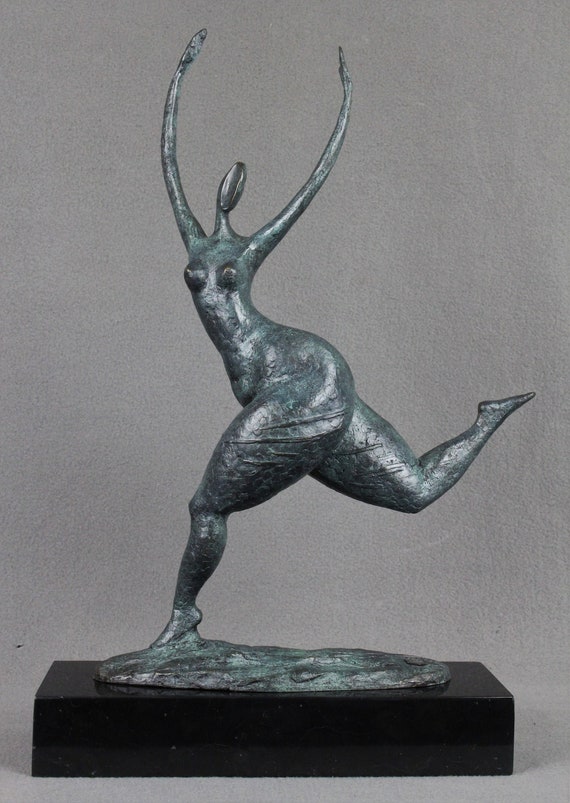 Large Bronze Sculpture Modern Art Ballet Dancer Statue on | Etsy