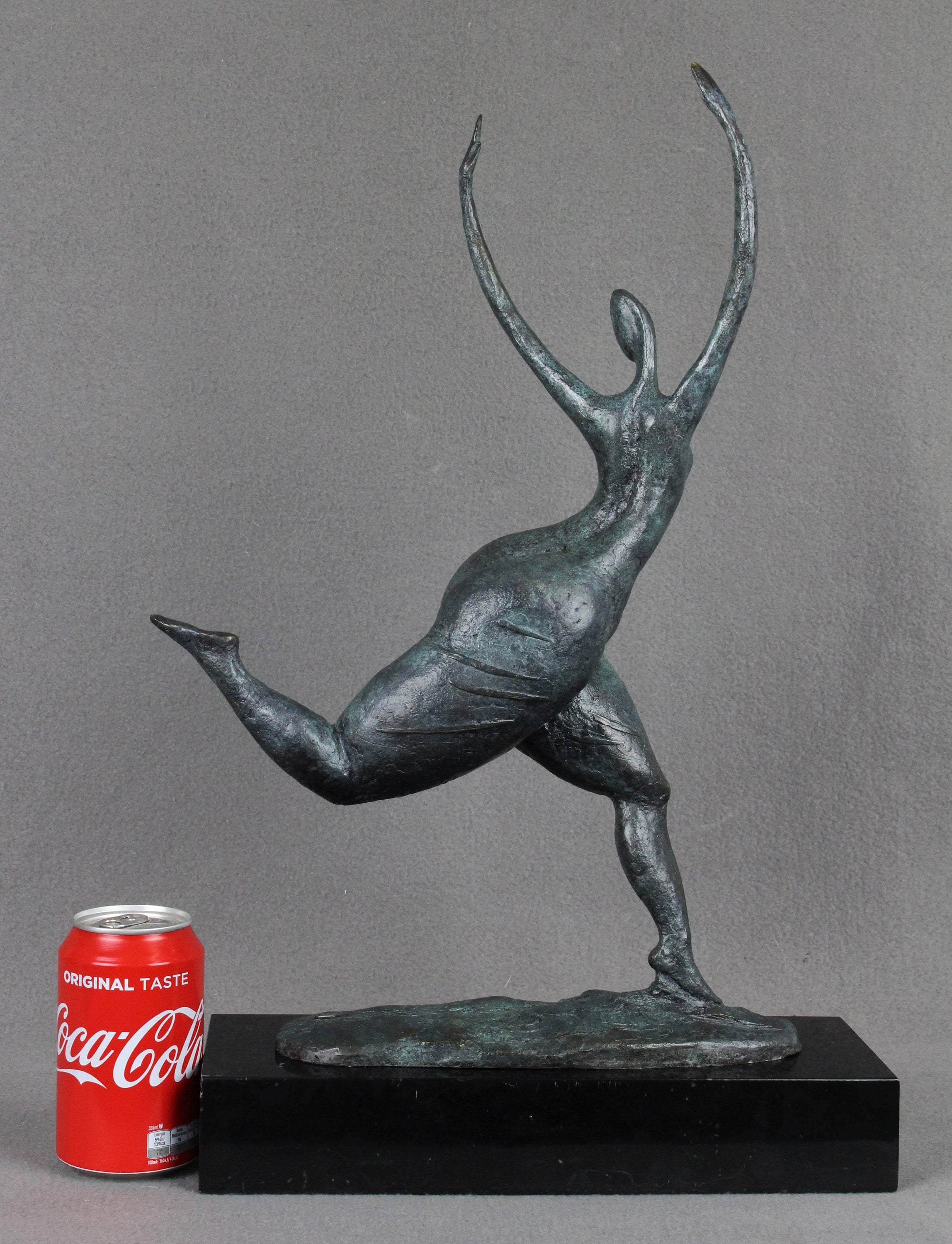 Large Bronze Sculpture Modern Art Ballet Dancer Statue on | Etsy