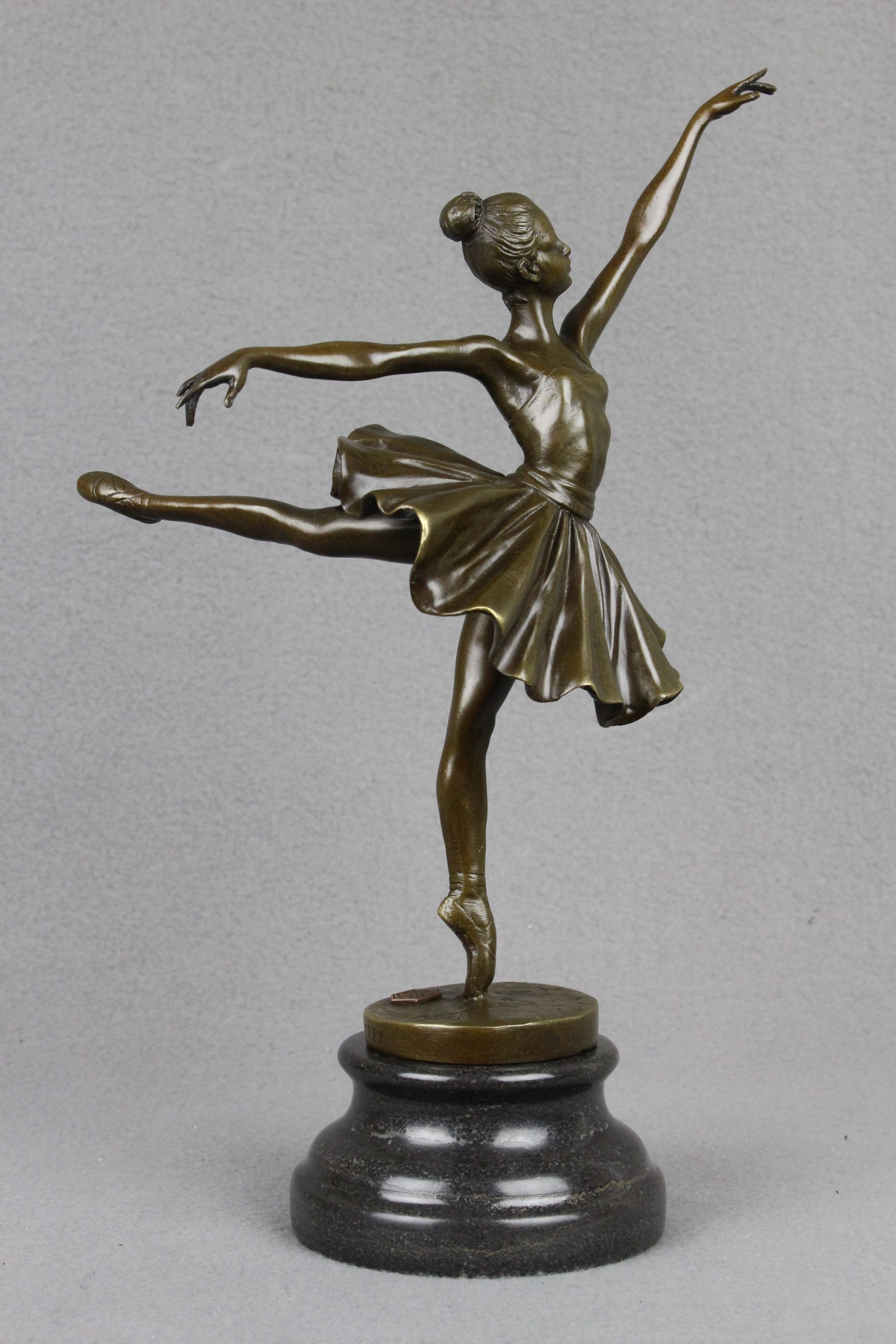 Bronze Sculpture Ballet Dancer Ballerina Figure Elegant Girl - Etsy