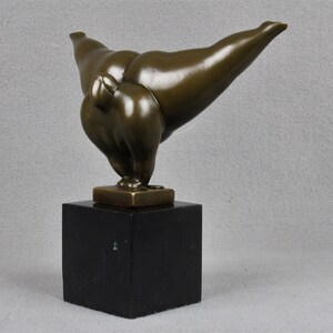 Bronze Sculpture Big Lady Figure Modern Art Body Positive Voluptuous ...