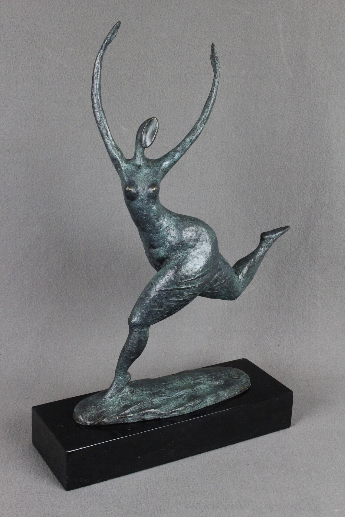 Large Bronze Sculpture Modern Art Ballet Dancer Statue on | Etsy