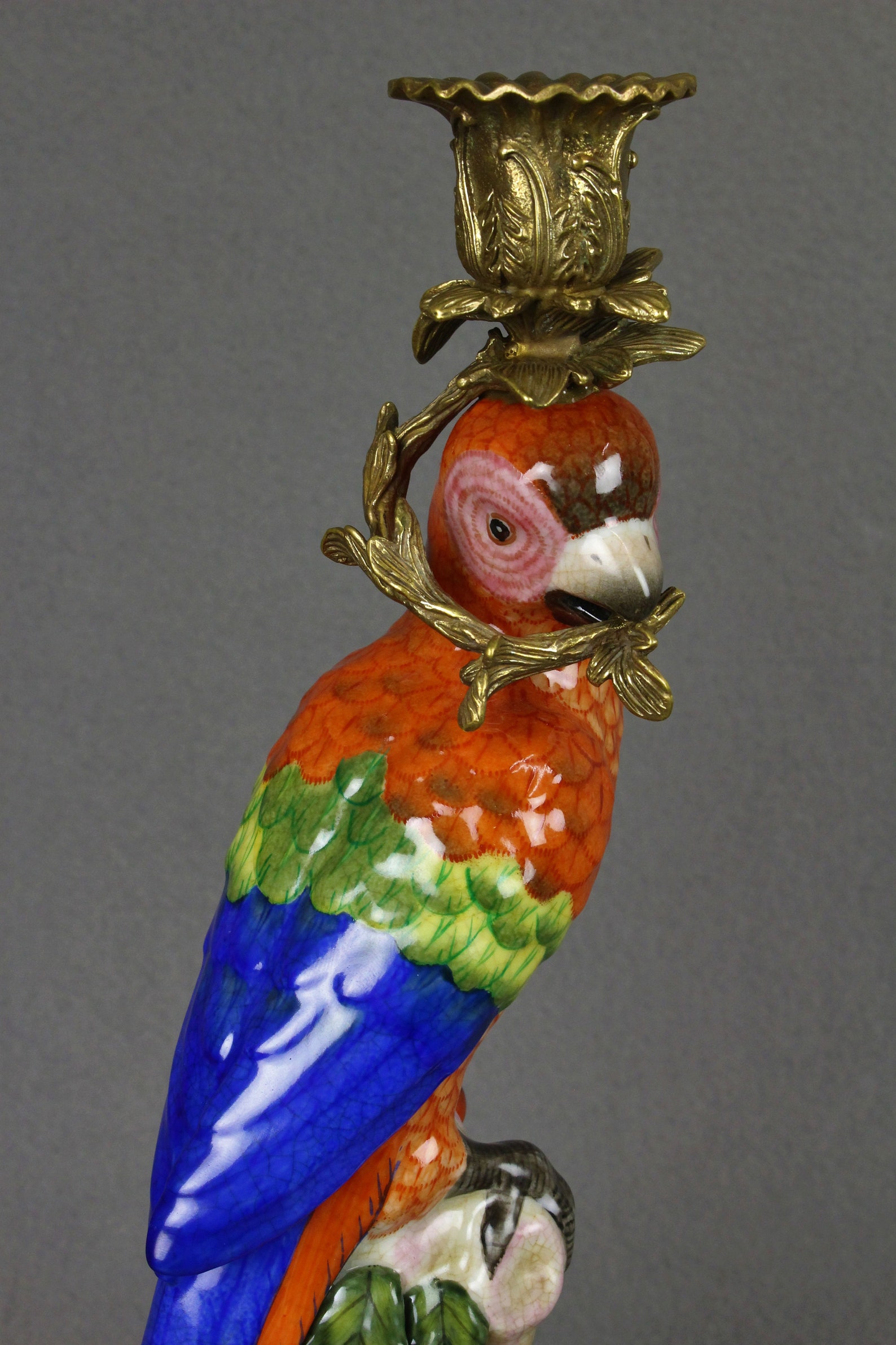 Parrot Candlesticks Porcelain Figure Candle Holder Boho Chic - Etsy