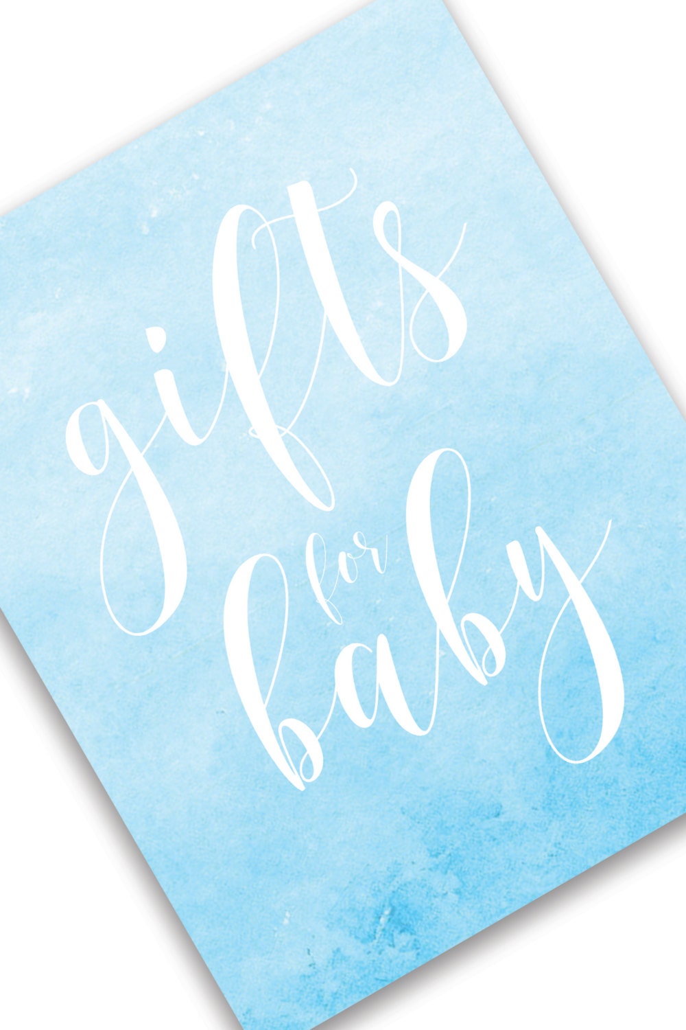 Baby Shower Gift Table Sign - Gifts for Baby Boy Sign - 8x10 Baby ...