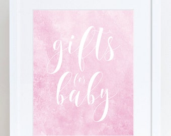 Baby Shower Gift Table Sign Gifts for Baby Sign 8x10 Baby - Etsy