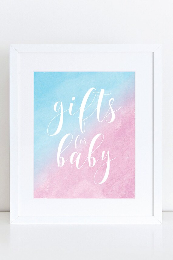 Baby Shower Gift Table Sign Gifts for Baby Sign 8x10 Baby | Etsy