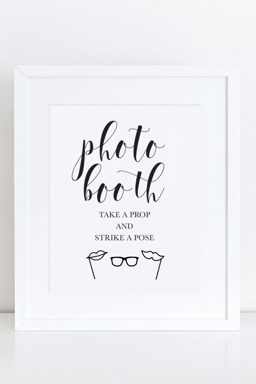 Photo Booth Sign - 8x10 Photo Booth Sign - Wedding Sign - Grab a Prop ...