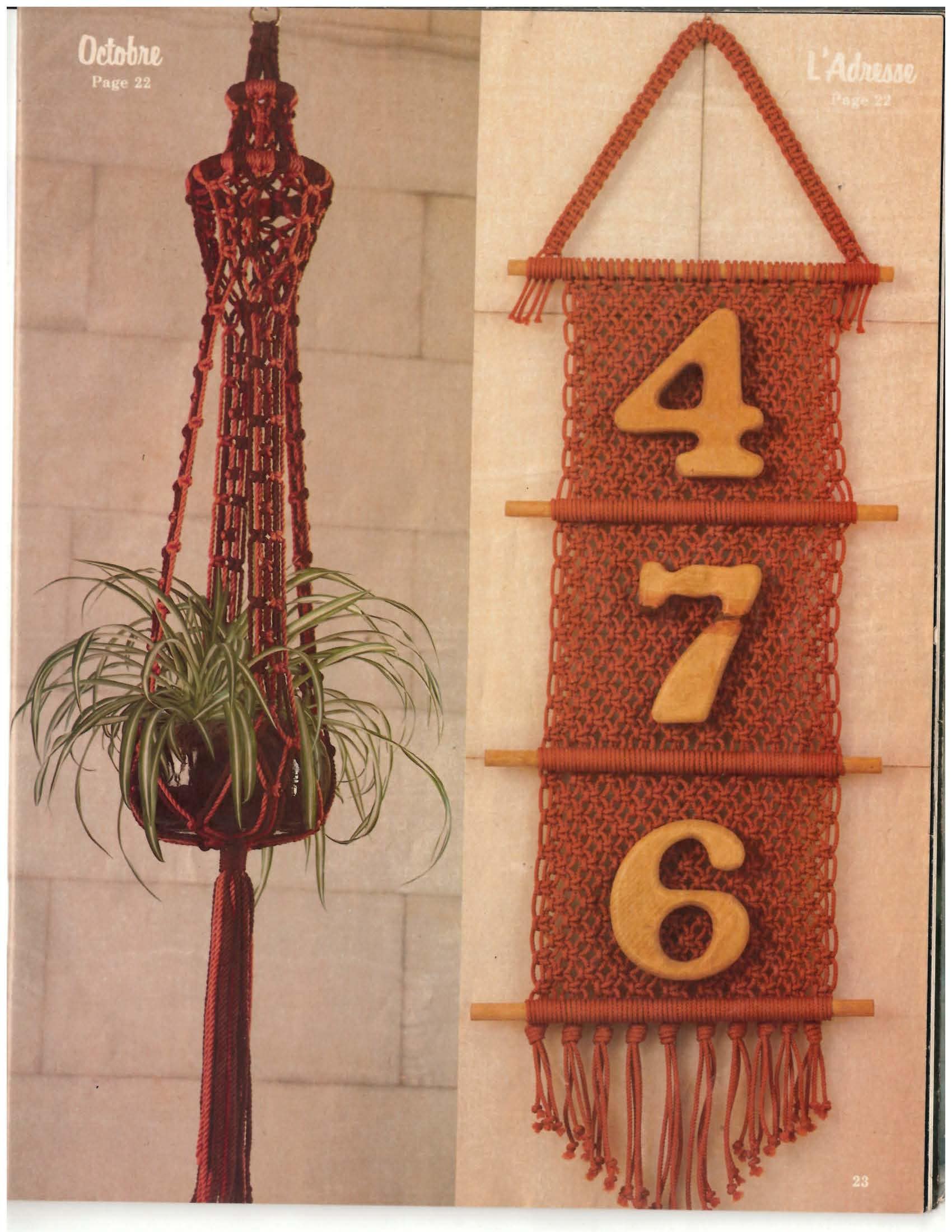 Vintage Macrame Book From 1977 With 20 Patterns - PDF Download - Etsy ...