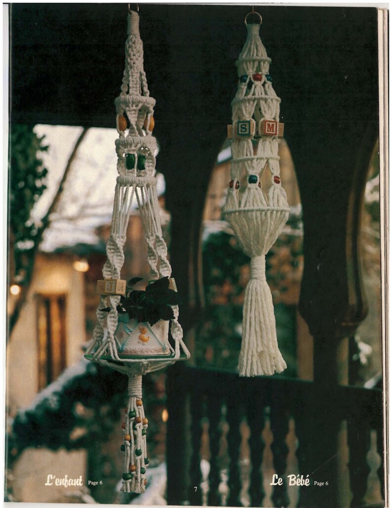 Vintage Macrame Book From 1976 With 19 Patterns PDF Download | Etsy