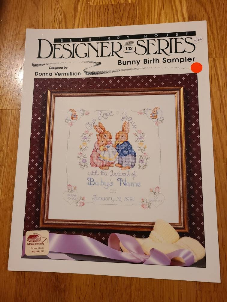 Baby Sampler and Birth Record Cross Stitch Patterns/leaflets - Etsy