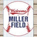 Baseball Welcome Sign Personalized DIGITAL FILE Baseball | Etsy
