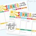 EDITABLE Summer Weekly Schedule for Kids & Families - INSTANT DOWNLOAD ...