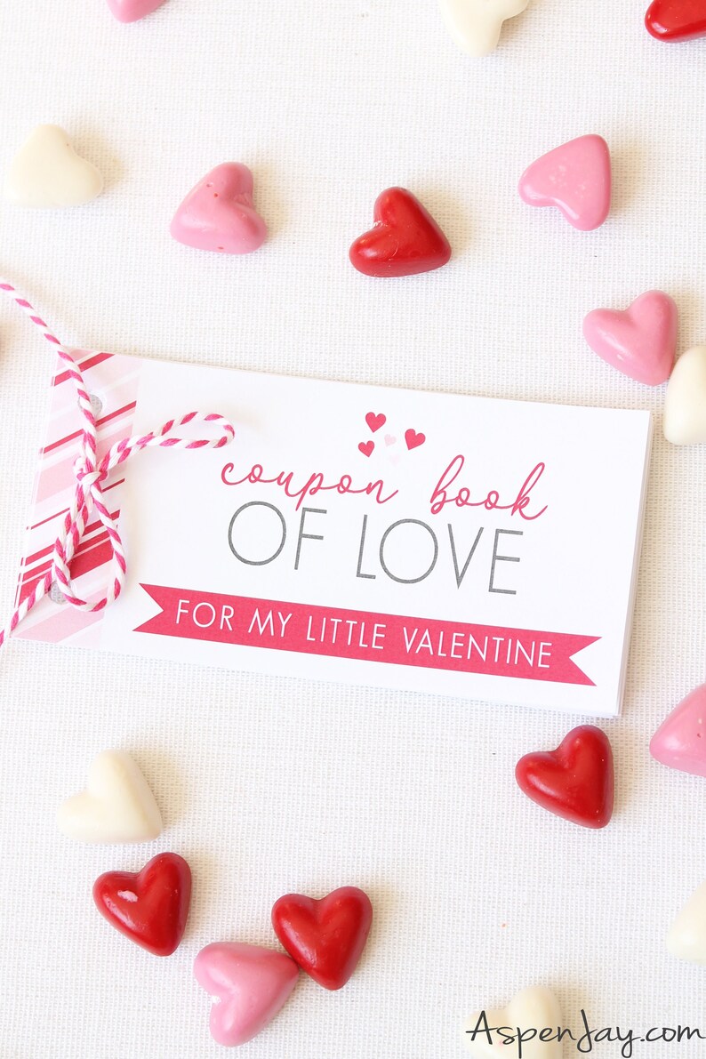 Valentine Coupon Book - EDITABLE INSTANT DOWNLOAD - Valentine's Day ...