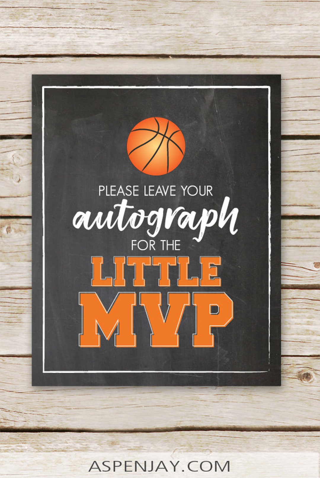 Leave Your Autograph for the MVP - Basketball Autograph Sign ...