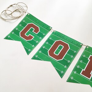 Football Banner - Instant Download - Football Birthday, Baby Shower ...