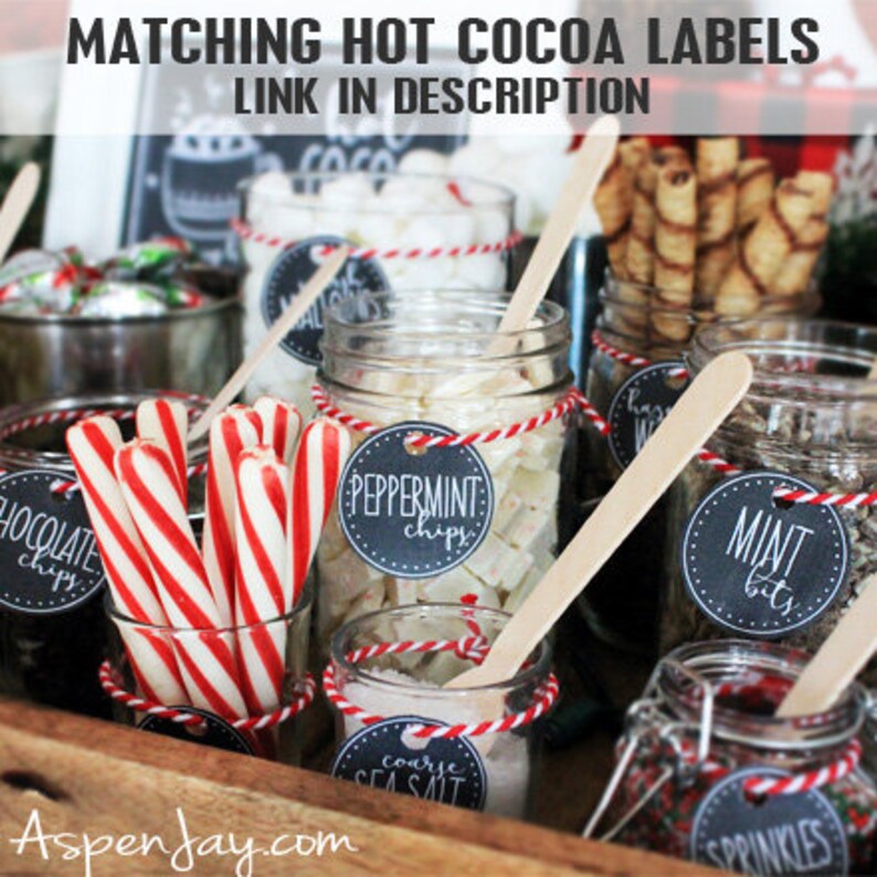 Hot Cocoa Banner - DIGITAL PRINTABLE - Hot Cocoa Bar Sign - Holiday ...