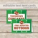 Football Tent Cards, DIY Editable Food Labels - Instant Download ...