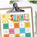 EDITABLE Summer Bucket List Bingo - INSTANT DOWNLOAD - Bucket List for ...