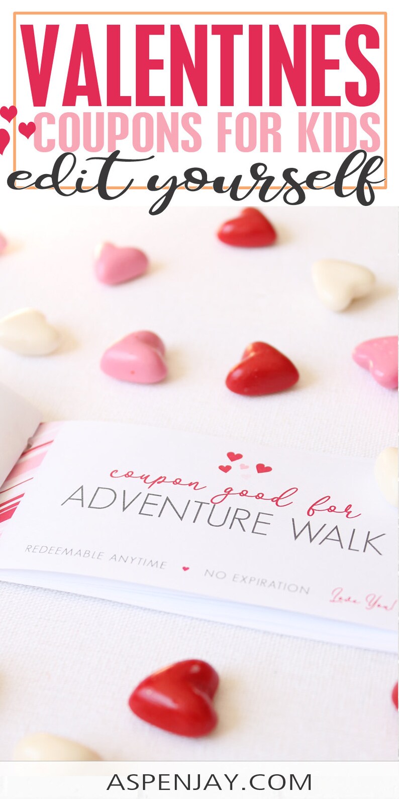 Valentine Coupon Book - EDITABLE INSTANT DOWNLOAD - Valentine's Day ...
