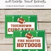 Football Tent Cards, DIY Editable Food Labels - Instant Download ...