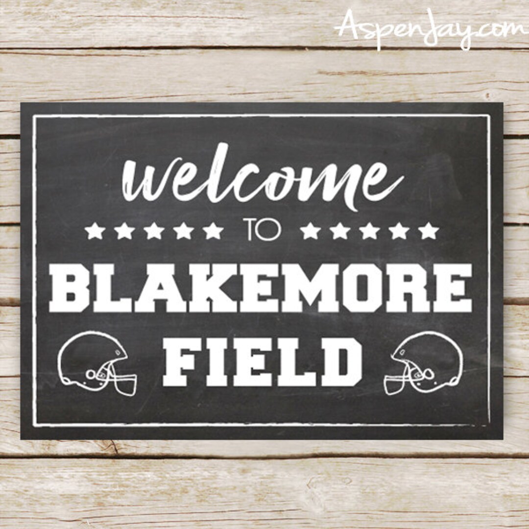 Football Welcome Sign DIGITAL PRINTABLE - Football Sign - Football Baby ...