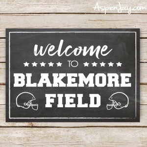 Football Welcome Sign DIGITAL PRINTABLE - Football Sign - Football Baby ...