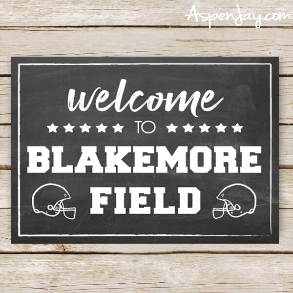 Football Welcome Sign - Etsy