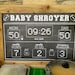 Football Baby Shower Scoreboard DIGITAL PRINTABLE Baby Due Date Banner ...