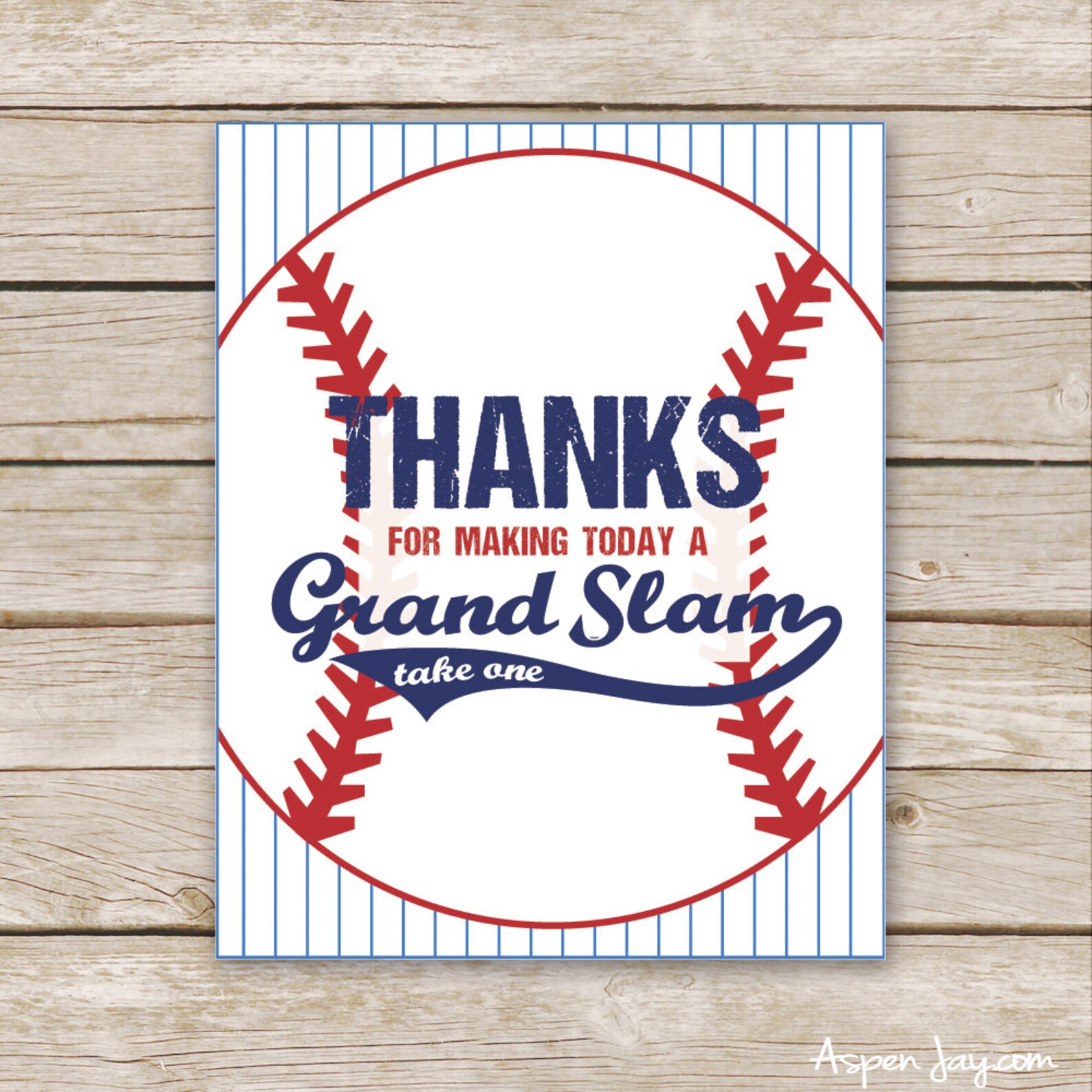 Baseball Favor Sign INSTANT DOWNLOAD Baseball Party Favor - Etsy