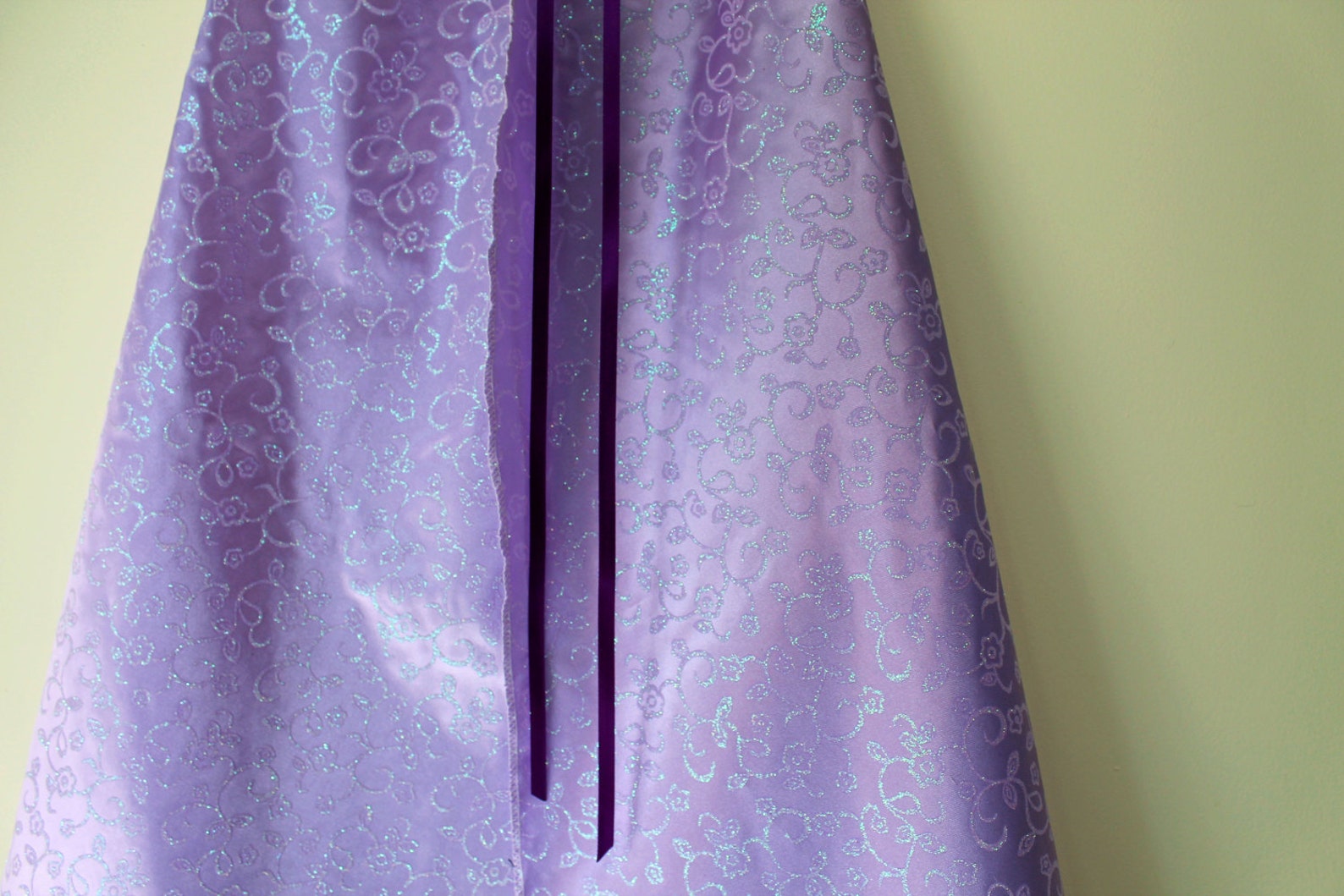 Purple Fancy Crepe Cape, Purple Glitter Cape, Purple Princess Cape ...