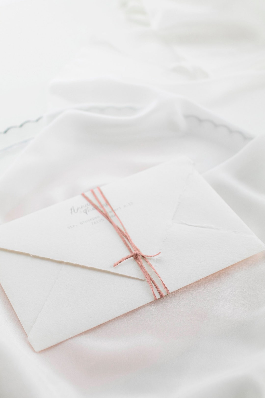 Invitation Twine Blush Pink, Frayed 2mm String for Wedding Invitations ...