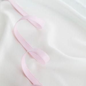 Baby Pink Velvety Dull Satin Ribbon, Ribbon for Invitations, Tags ...