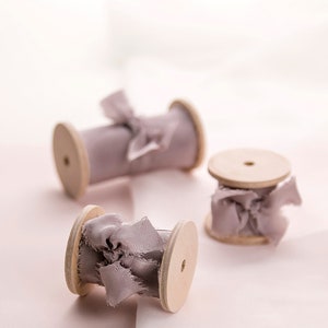 Mauve Silk Ribbon / Bouquet Ribbon / Wedding Ribbon / Invitation Ribbon ...