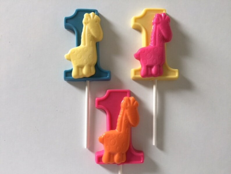 NUMBER ONE GIRAFFE Chocolate Lollipops12 Qtygiraffe - Etsy