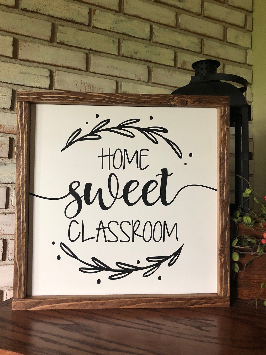 Home Sweet Classroom 14x14 Wood Sign Teacher - Etsy
