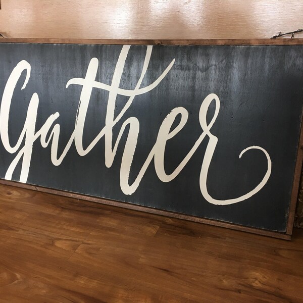 Gather Sign - Etsy