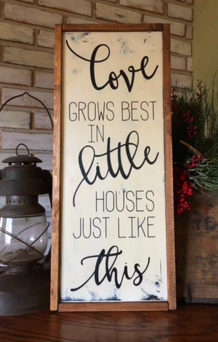 Wall Hangings Farmhoue Sign Bright Sun Farmhouse Decor Framed Hand ...