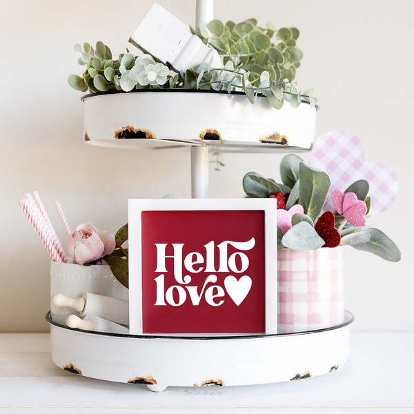 Hello Love Sign - Etsy