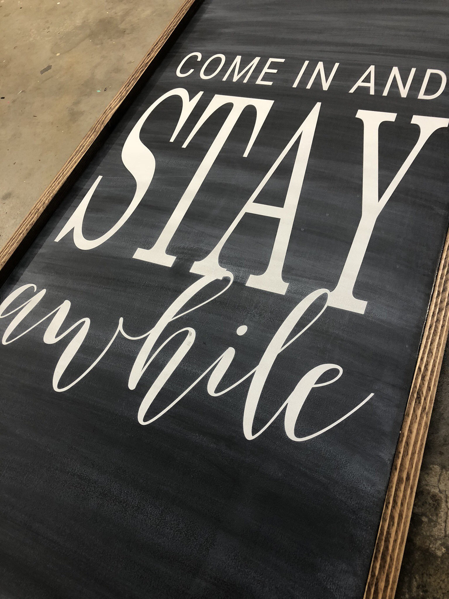 Come in Stay Awhile Wood Sign 18x36 MORE SIZES - Etsy