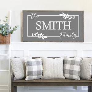 Family Name Sign MORE COLOR & SIZES Personalized Sign Entryway Decor - Etsy