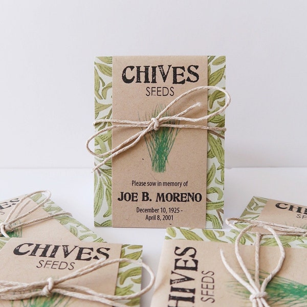 Seed Packets for Memorial - Etsy