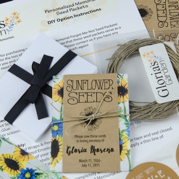 Sunflower Packets - Etsy