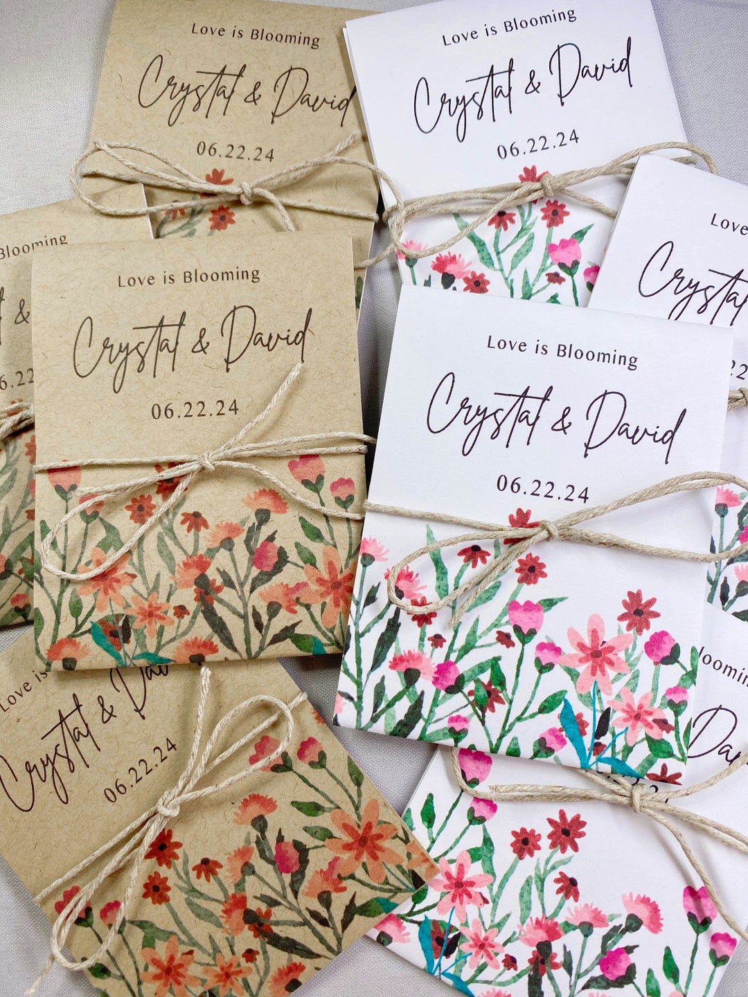 Wedding Wildflower Seed Packets | Personalized Wedding Seed Packets in ...