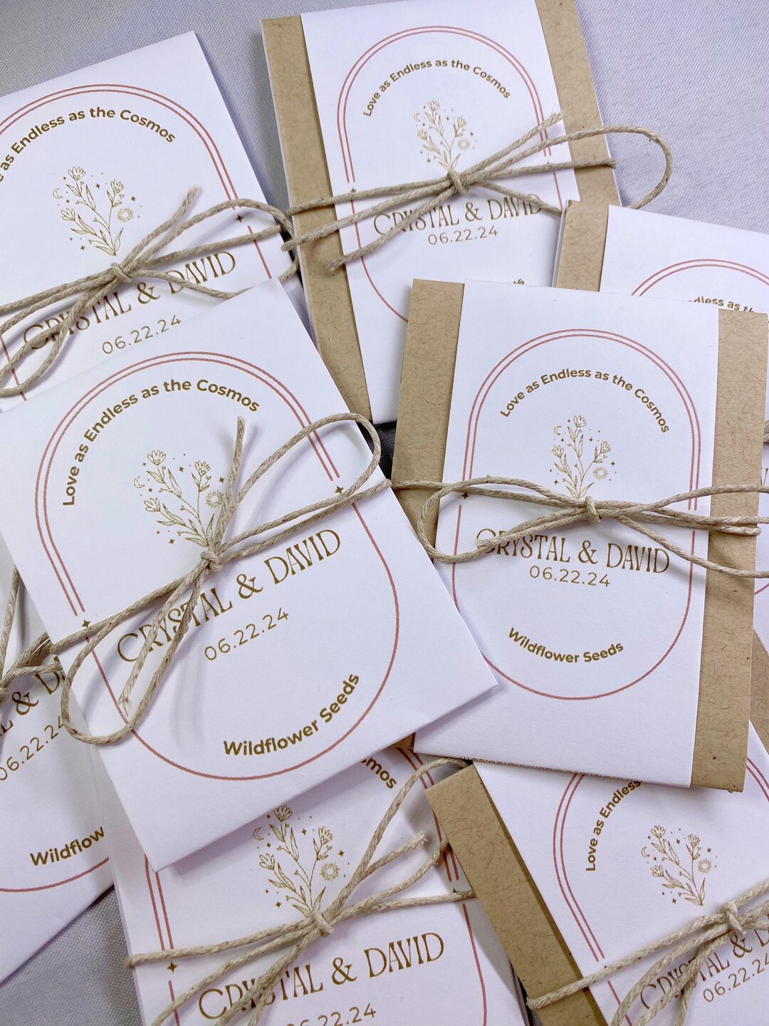 Wedding Wildflower Celestial Elegance Seed Packets | Love as Endless as ...