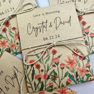 Wedding Wildflower Seed Packets | Personalized Wedding Seed Packets in ...
