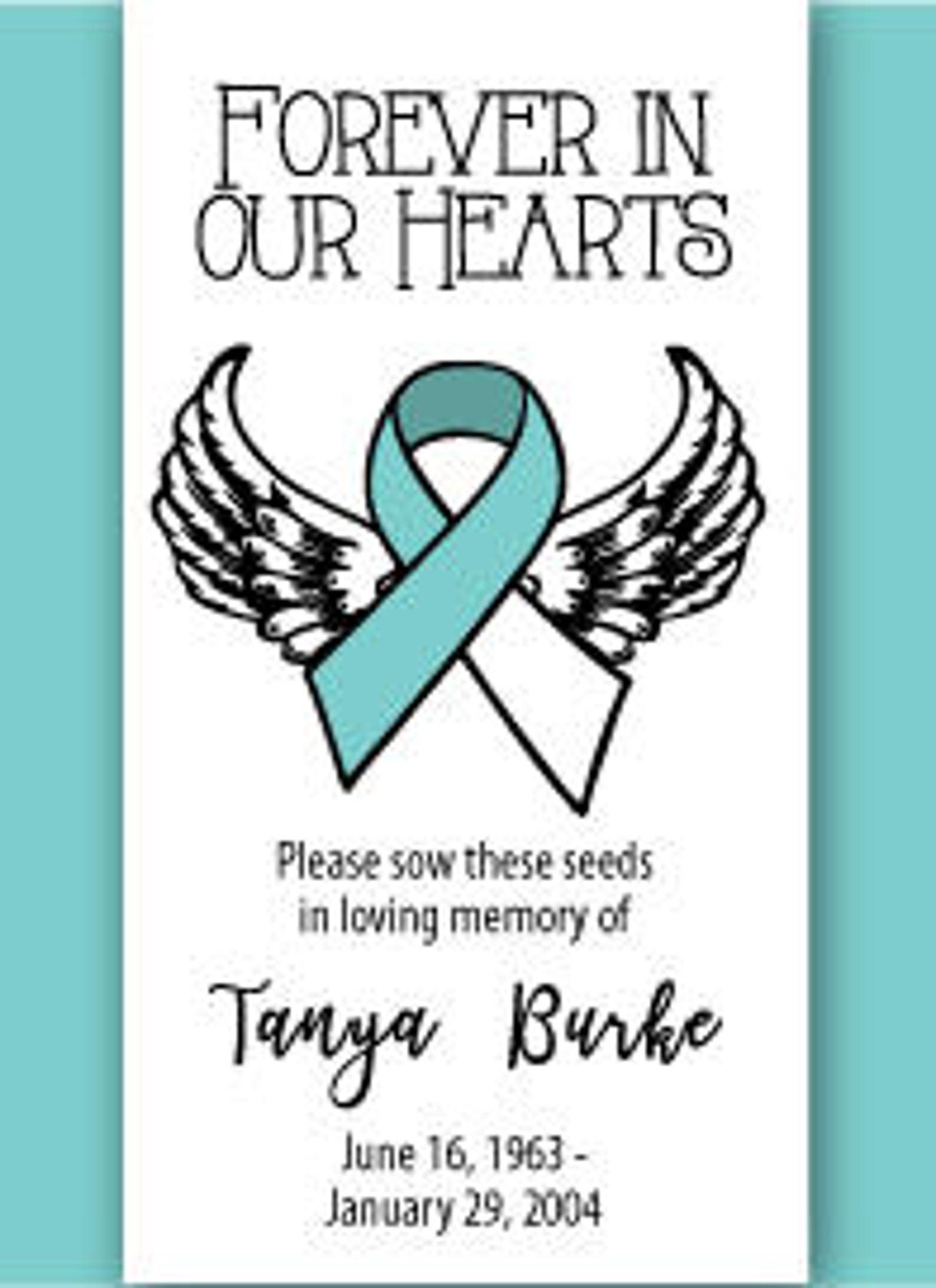 Personalized Memorial Forever in Hearts Seed Packets With - Etsy