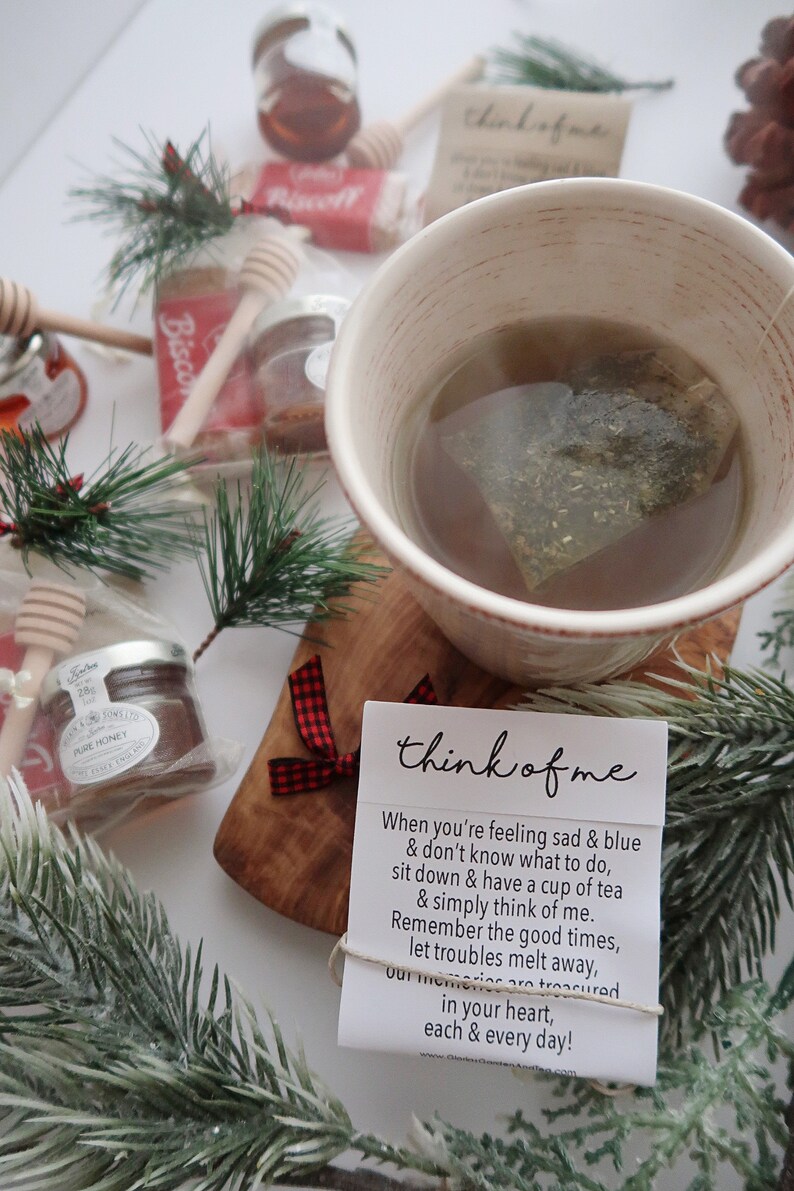 Personalized Tea Packet Holiday Remembrance Gift Set - Etsy