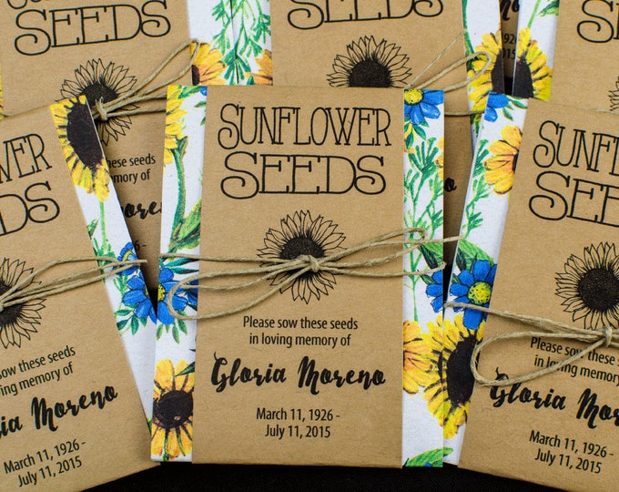 Oriole Memorial Seed Packs Sympathy Seed Packs in Loving Memory ...