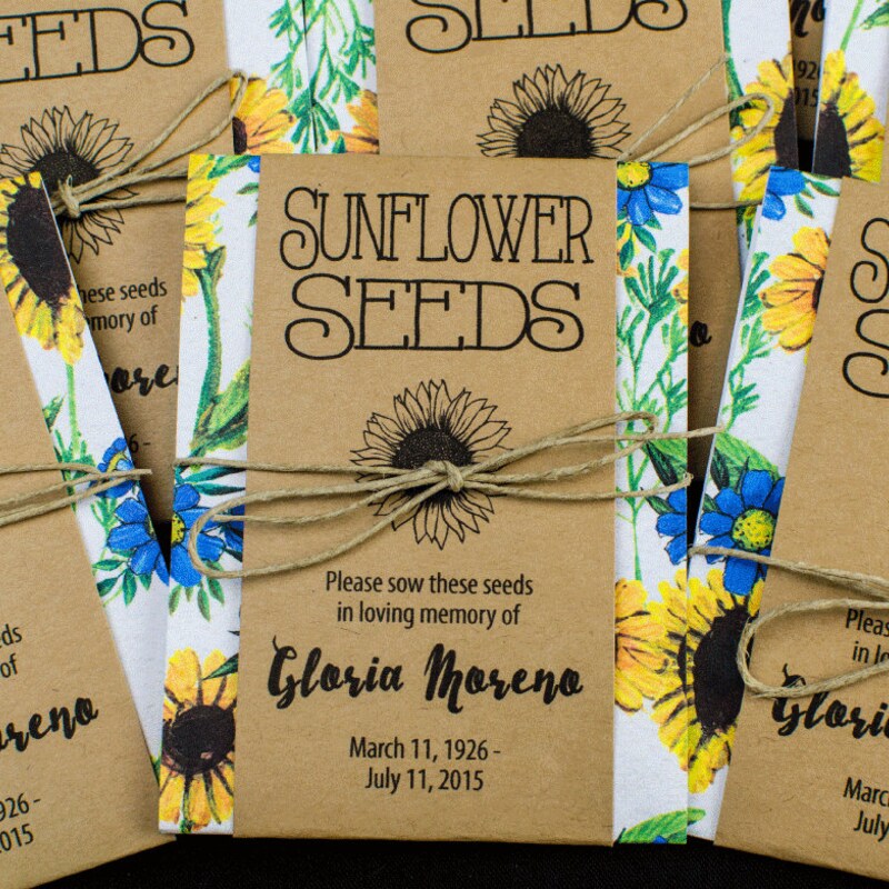 Sunflower Packets - Etsy