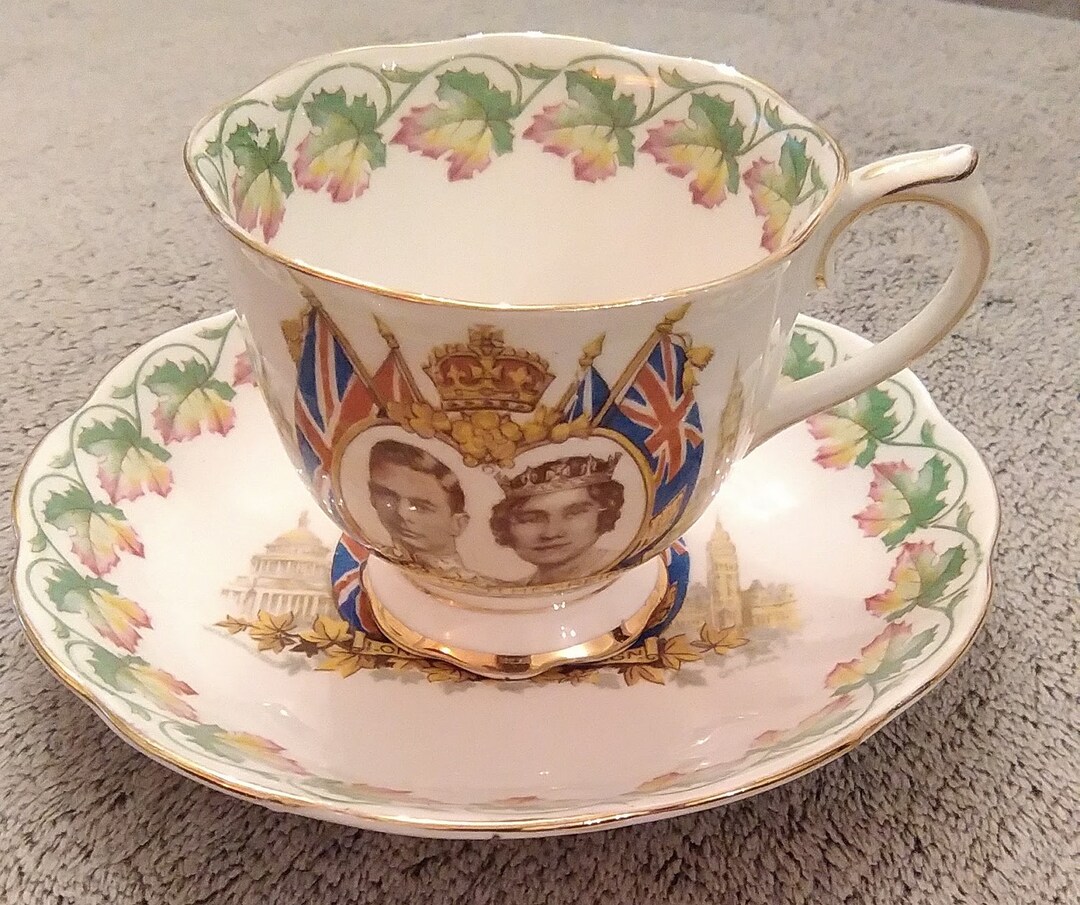 Royal Albert "loyalty" Cup and Saucer: 1939 Royal Visit Commemorative ...