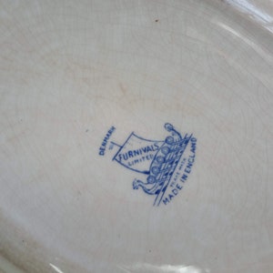 Antique Furnivals Denmark Blue & White Oval Serving Dish - Etsy